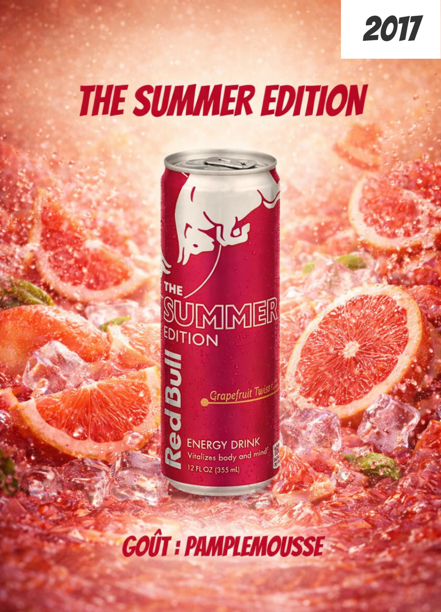 Red Bull The Summer Edition Grapefruit Twist (2017) : la fraîcheur ...